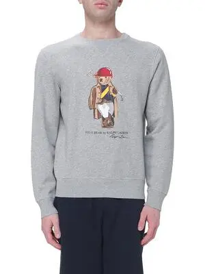 Polo Ralph Lauren Crewneck Sweatshirt With Bear Print - Grey