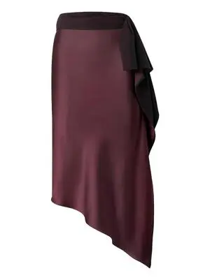 Pinko Draped Asymmetrical Skirt - Purple