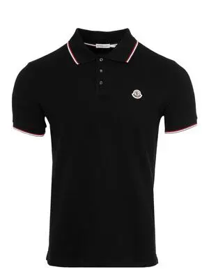 Moncler Maglia Polo Shirt - Black