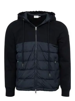 Moncler Zip Up Cardigan - Black