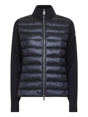 Moncler Quilted Cardigan - Blue