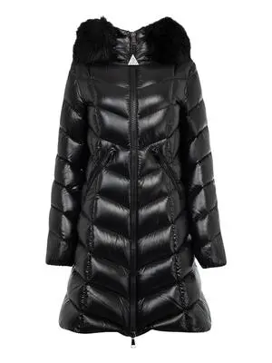 Moncler Fulmarus Long Coat - Black