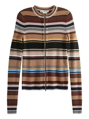 Acne Studios Striped Cardigan - Brown