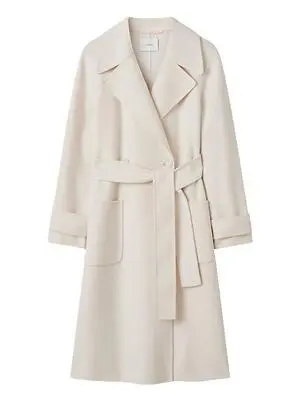 JOSEPH Arlina Double-faced Wool And Cashmere Coat - Ivory