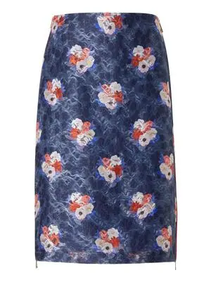 Fendi Midi Pencil Skirt - Blue