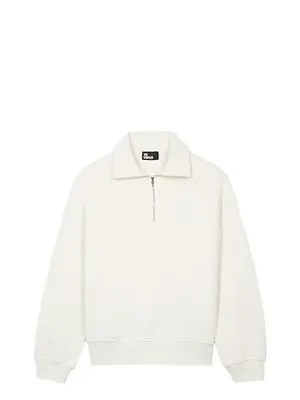 The Kooples Cotton Zip-up Sweatshirt - Light Beige