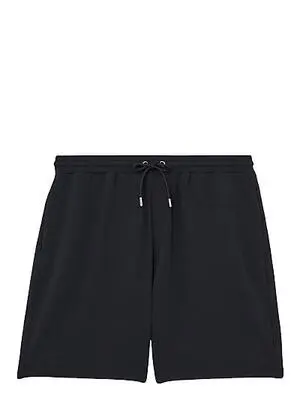 REISS Textured Stretch-woven Shorts - Navy