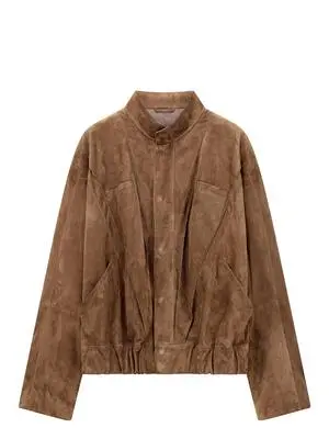 Giorgio Armani Suede Lambskin Jacket - Brown