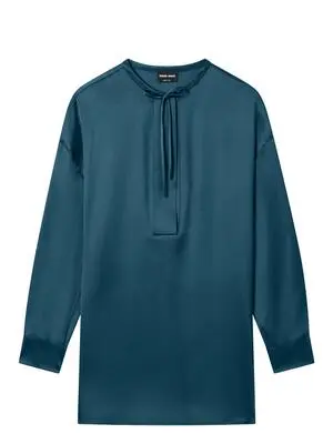 Giorgio Armani Long Silk Shirt - Green