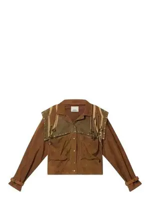 Isabel Marant Kayae Leather Jacket - Brown