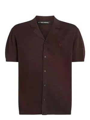 Karl Lagerfeld Monogram-detail Shirt - Brown