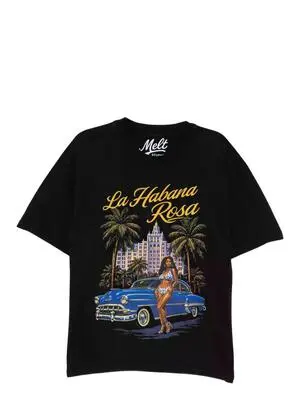 MELT Graphic-print T-shirt - Black