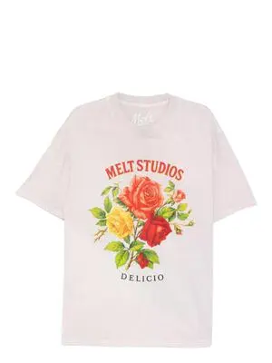 MELT Floral Print T-shirt Pink