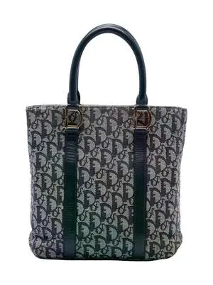 Dior 2001 Diorissimo Trotter Canvas Tote Bag - Blue