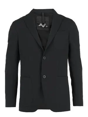 SLOWEAR Montedoro Singlebreasted Slim Fit Wool Blazer - Black