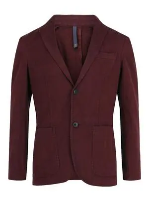 SLOWEAR Monterdoro Slim Fit Blazer - Dark Red