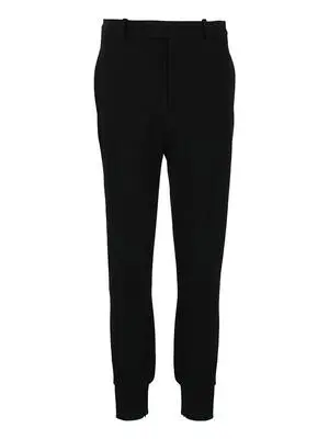 FERRAGAMO Zip-up Straight-leg Trousers - Black