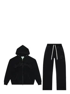 GODSPEED Symmetric Studded Sweatsuit - Black