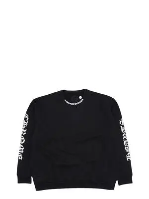 Chrome Hearts Neck Logo Long Sleeve Sweatshirt - Black