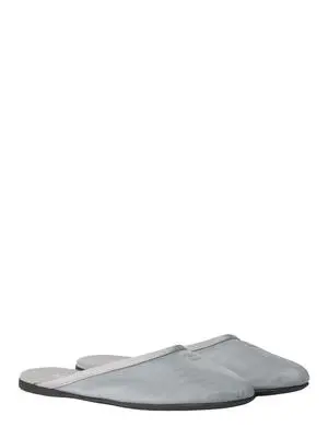 Miu Miu Mesh Fabric Slippers Aluminum