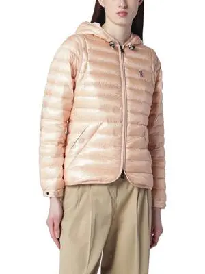 Moncler Karura Short Transformable Down Jacket - Pink
