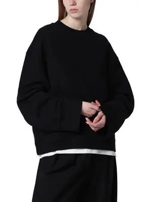 THE FRANKIE SHOP Talia Cotton-blend Sweatshirt - Black