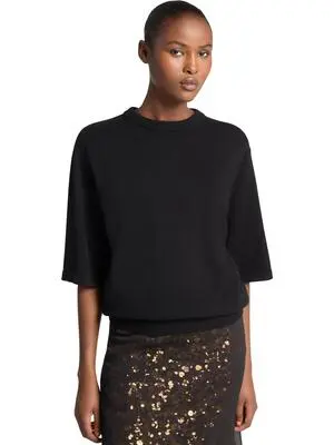 Michael Kors Cashmere T-shirt - Black