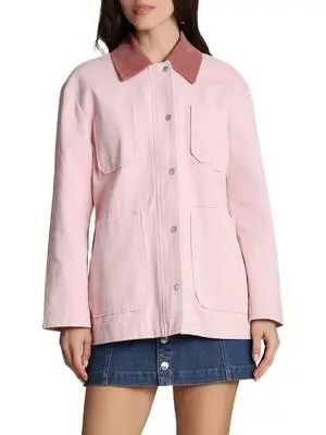 Avec Les Filles Cotton Barn Jacket - Blackberry
