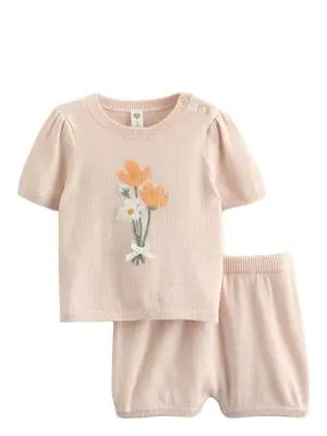 Nordstrom Sweater And Shorts Set - Pink Heaven Bouquet