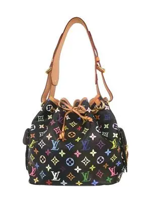 LOUIS VUITTON 2009 Petite Noe Monogram Bucket Bag - Black