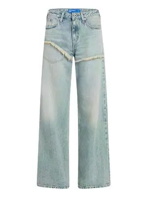 Karl Lagerfeld Frayed Jeans - Blue