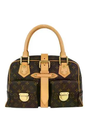 LOUIS VUITTON 2006 Gm Manhattan Monogram Tote Bag - Brown