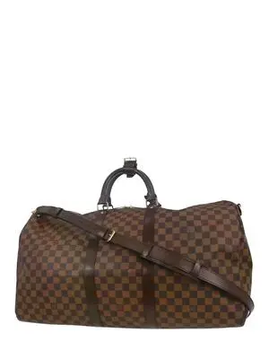 LOUIS VUITTON 2006 55 Keepall Bandouliere Duffle Bag - Brown