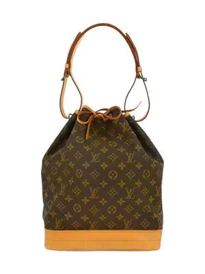 LOUIS VUITTON 1991 Noe Monogram Bucket Bag - Brown