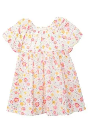 MABEL + HONEY Petal Party Short Sleeve Dress - Pink