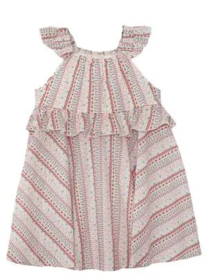 MABEL + HONEY Bella Reina Sleeveless Dress - Pink/ Striped