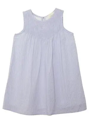 MABEL + HONEY Sleeveless Striped A-line Dress - Purple/ Striped