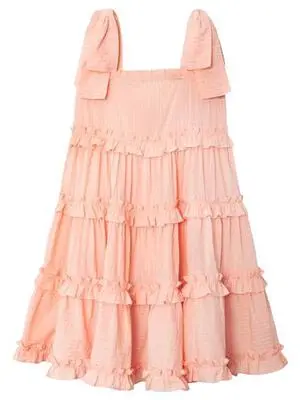 MABEL + HONEY Tiered Tank Dress - Pink