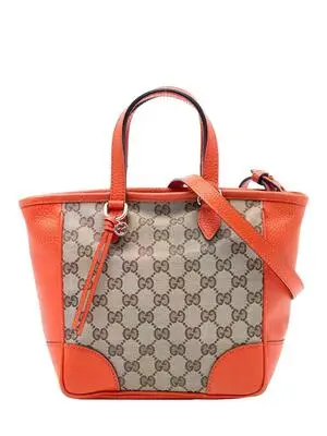 Gucci Small Gg Canvas Bree Satchel - Brown