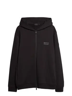 Moncler Cotton Zip Hoodie - Black