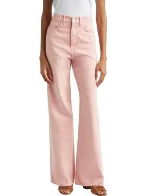 Veronica Beard Taylor Wide Leg Jeans - Petal