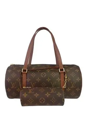LOUIS VUITTON 2000 30 Papillon Monogram Tote Bag - Brown