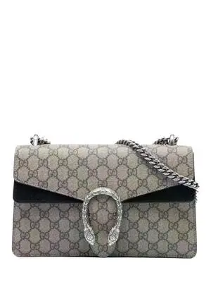 Gucci Gg Supreme Dionysus Shoulder Bag - Brown