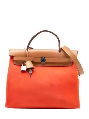 Hermès Herbag Zip 31 Satchel - Orange