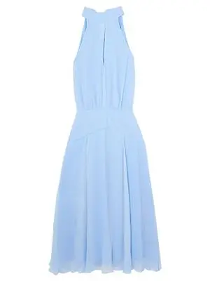 Staud Camryn Cutout Crepon Midi Dress - Blue
