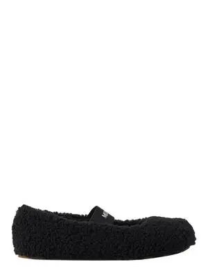 Moon Boot Shearling Ballet Flats - Black