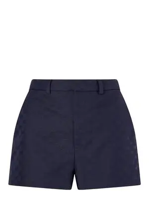 Gucci Twill Jacquard Shorts - Blue