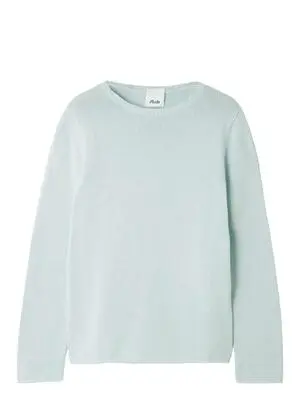 ALLUDE Cotton And Cashmere-blend Sweater - Sage Green