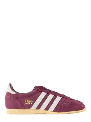 Adidas Originals By Alexander Wang Japan Leather-trimmed Suede Sneakers - Burgundy