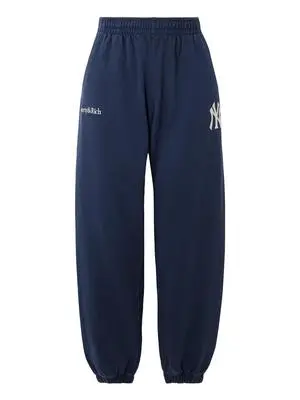 SPORTY & RICH 47 And New York Yankees Track Pants - Blue
